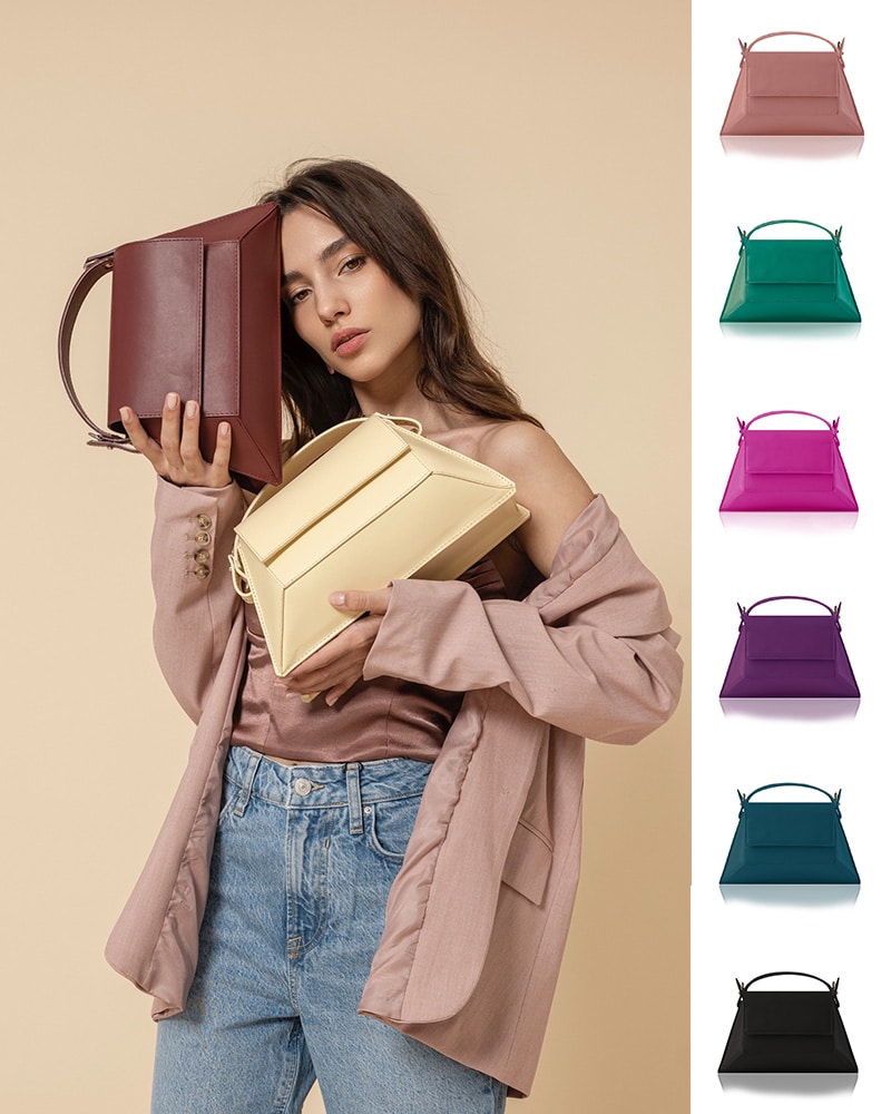 GEM bag - spring color - hungarian designer leather bag